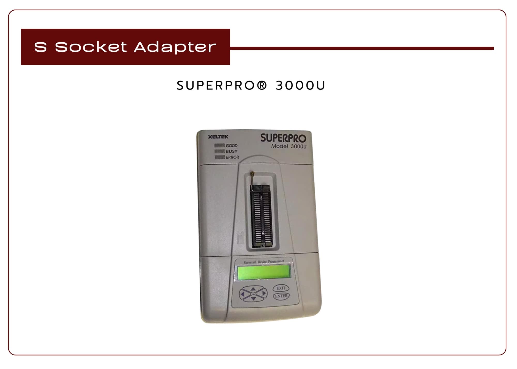 Socket Adapters :: S640B Socket Adapter